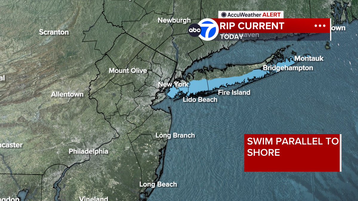 South Swell Causes Strong Rip Currents, Elevated Surf in NYC Area ...