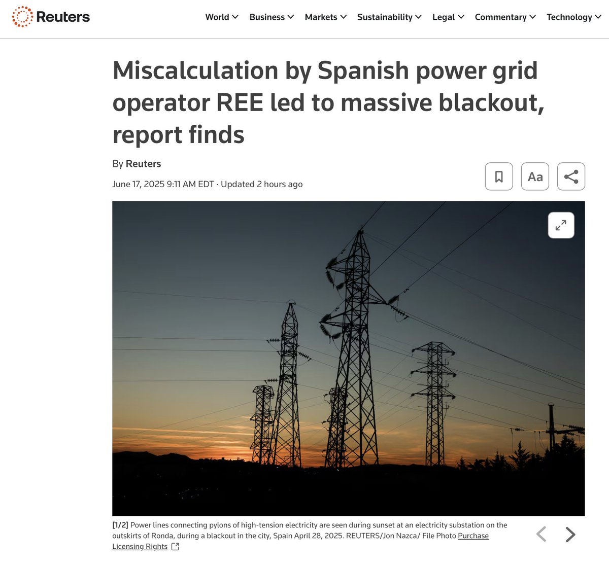 Spain Blames Overvoltage, Grid Missteps for April Iberian Blackout ...