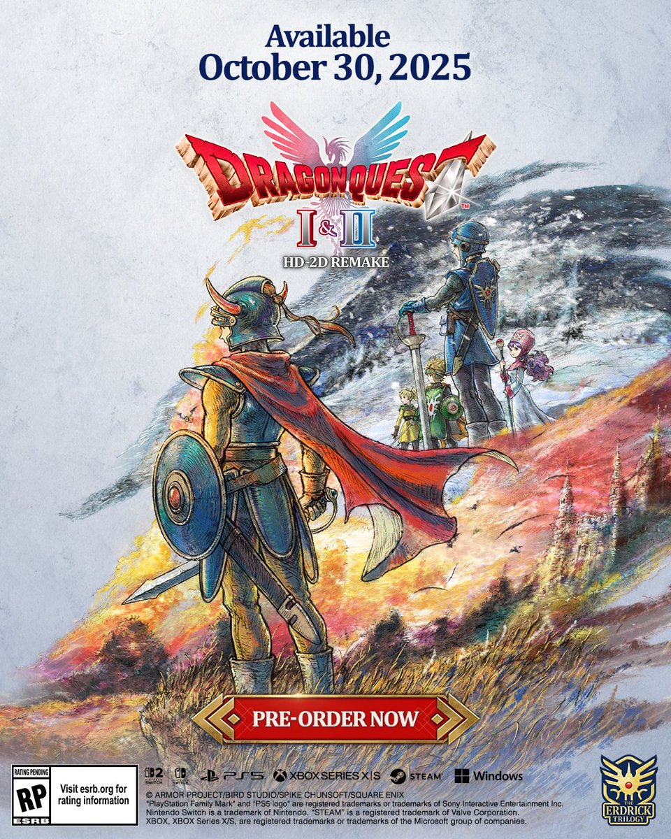 Square Enix to Release Dragon Quest I & II HD-2D Remake October 30 on Switch 2, PS5, Xbox, PC ...