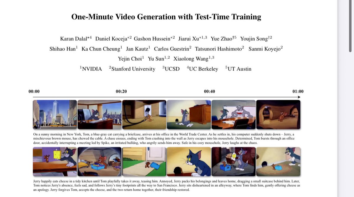 Stanford and NVIDIA Launch TTT-MLP AI for One-Minute Animated Videos, Including Tom & Jerry and ...