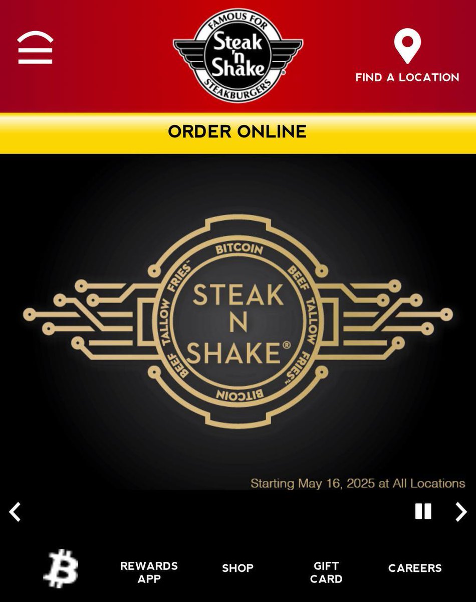 Steak 'n Shake Features Bitcoin on Website, Accepts Payments at All Locations Starting May 16 ...