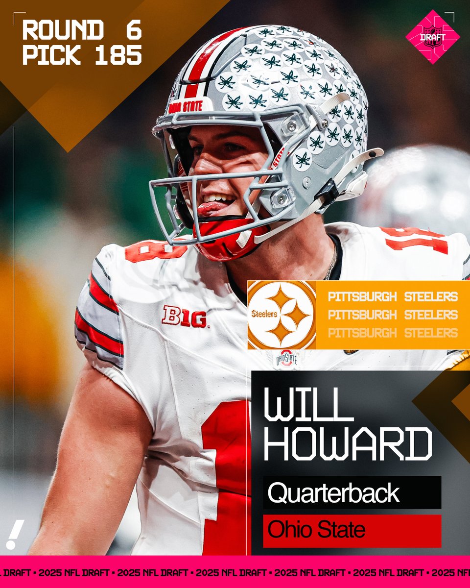 Steelers Take Ohio State QB Will Howard at No. 185 in Sixth Round of ...
