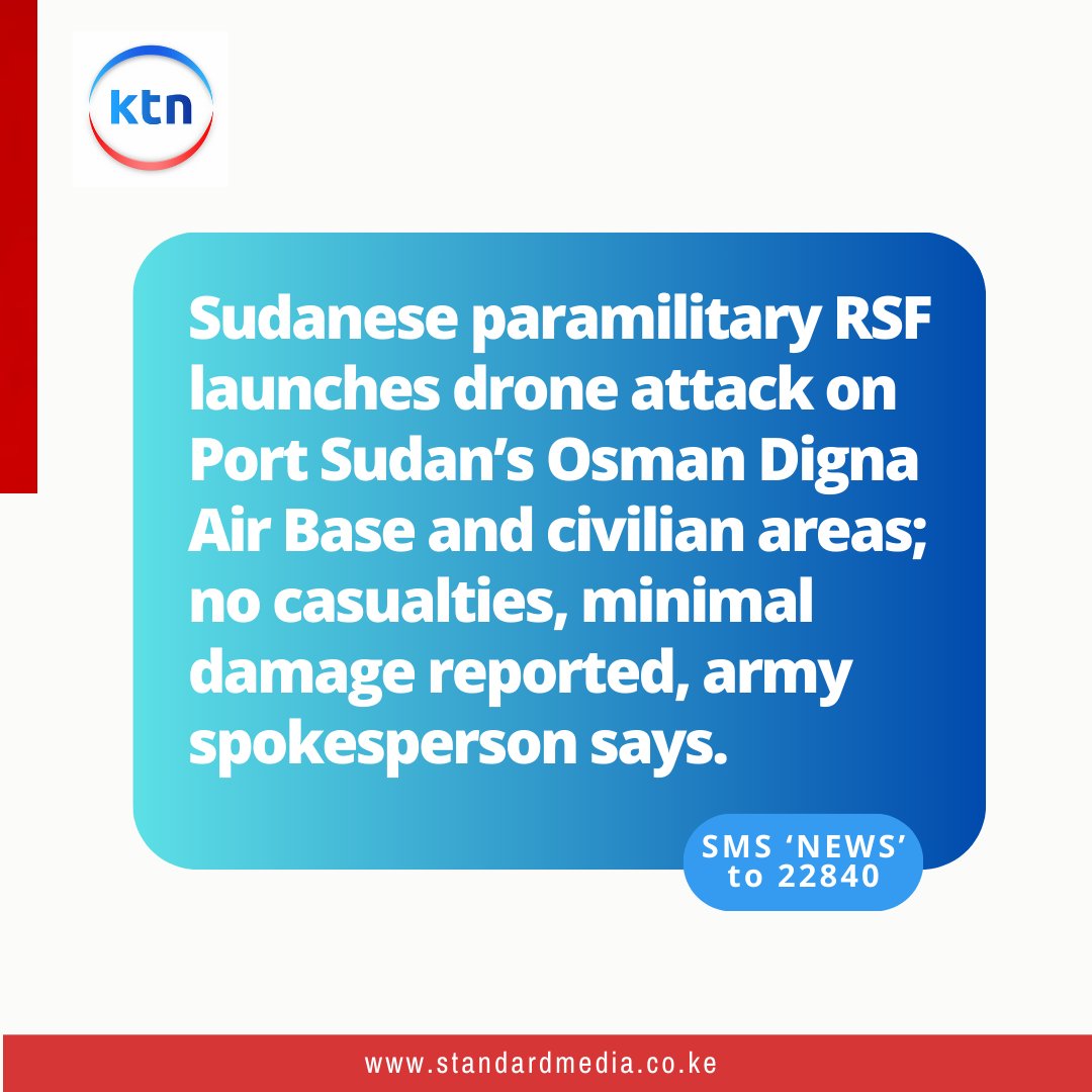 Sudanese RSF Uses Five Drones to Attack Port Sudan's Osman Digna Air ...