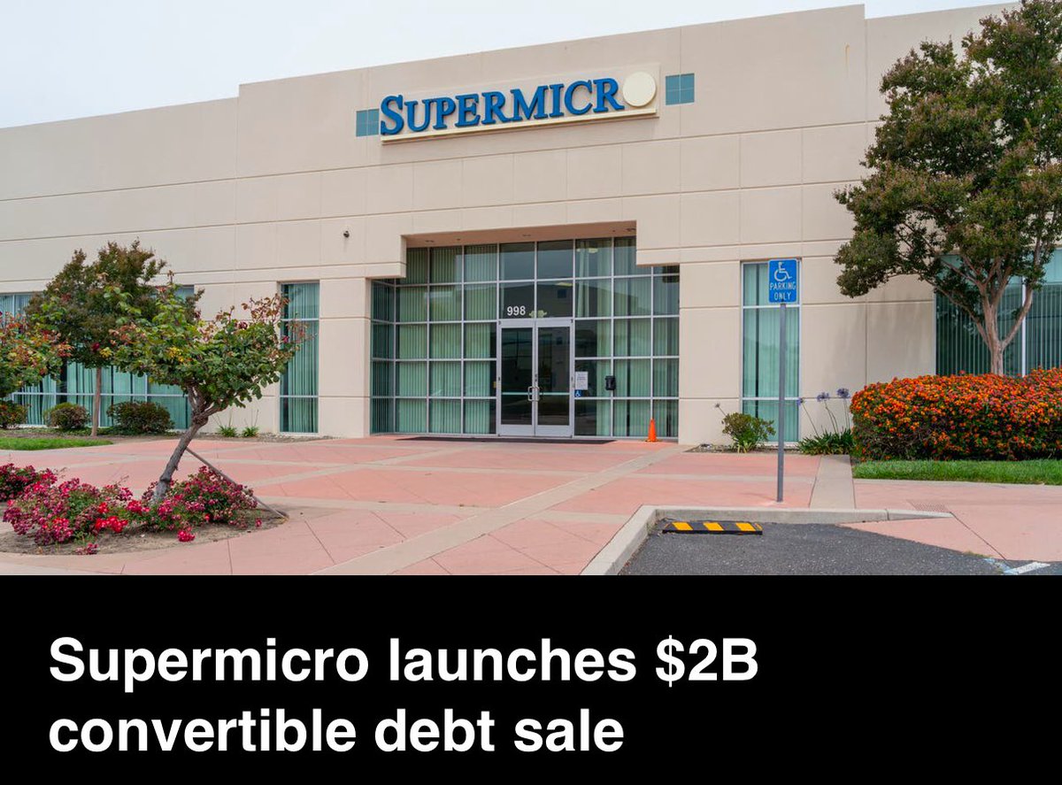 Super Micro Announces $2 Billion Convertible Notes Due 2030 With $300 ...