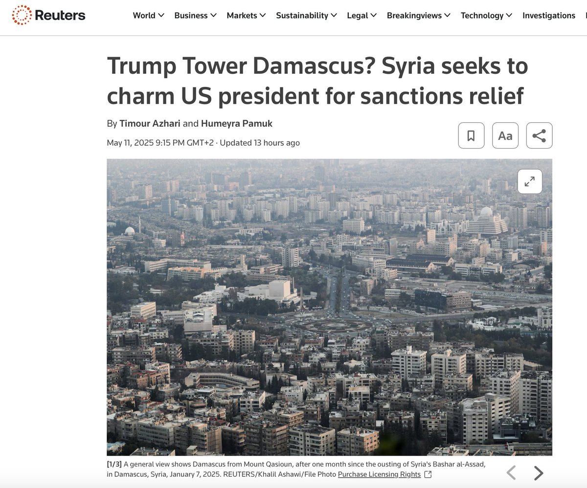 Syrian President Proposes Trump Tower in Damascus to Secure Meeting ...