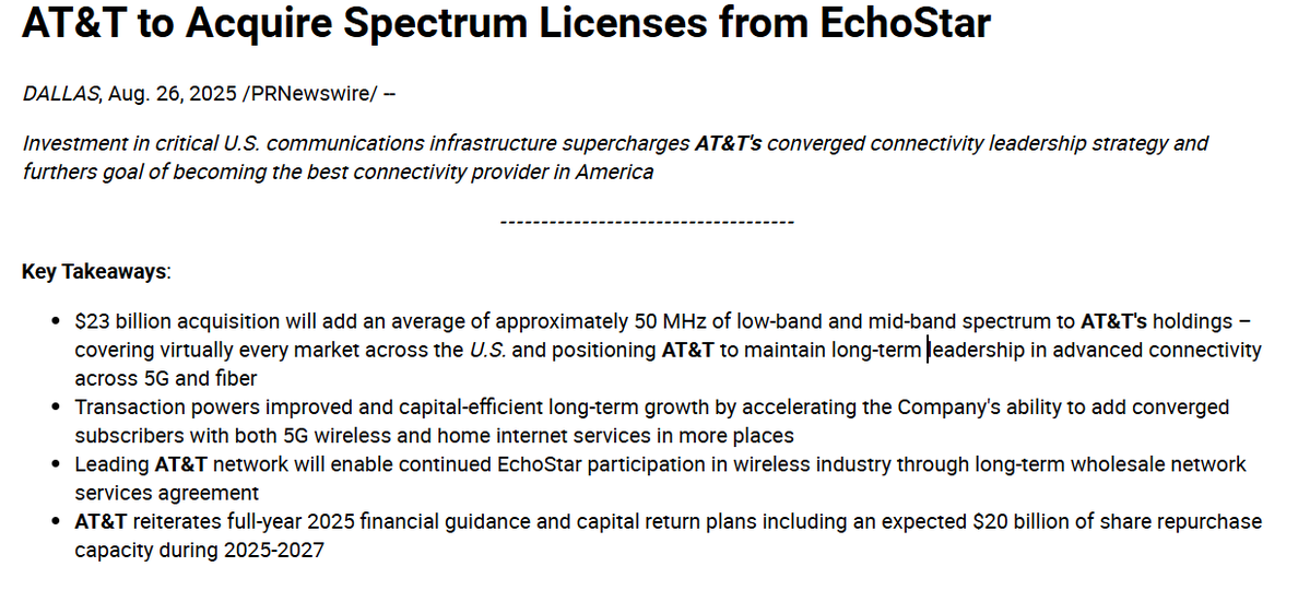 AT&T Buys EchoStar Spectrum for $23 Billion to Expand 5G Capacity ...