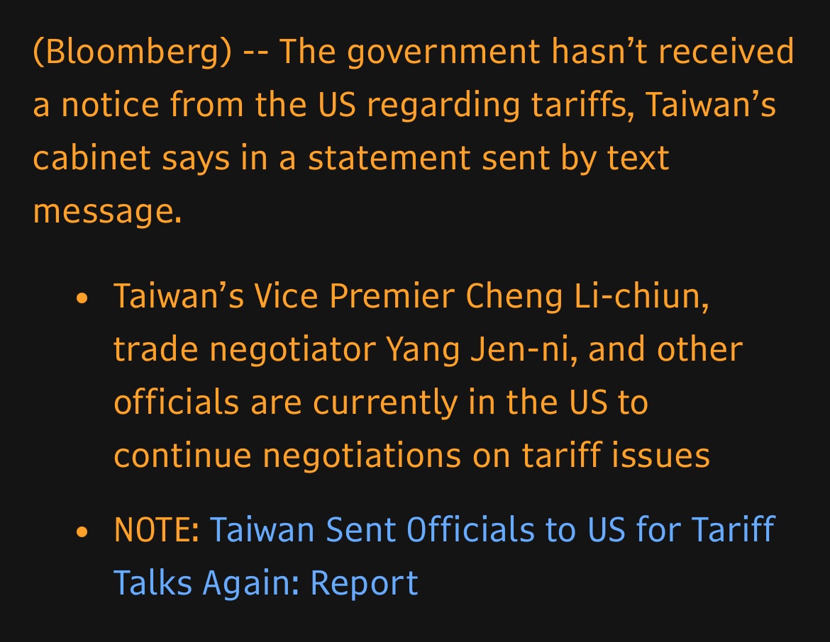 Taiwan Reports Constructive Progress in US Trade Talks as 10% Tariff ...