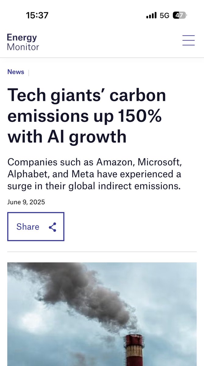 Tech Giants’ Indirect Emissions Surge 150% Over Three Years Amid AI ...
