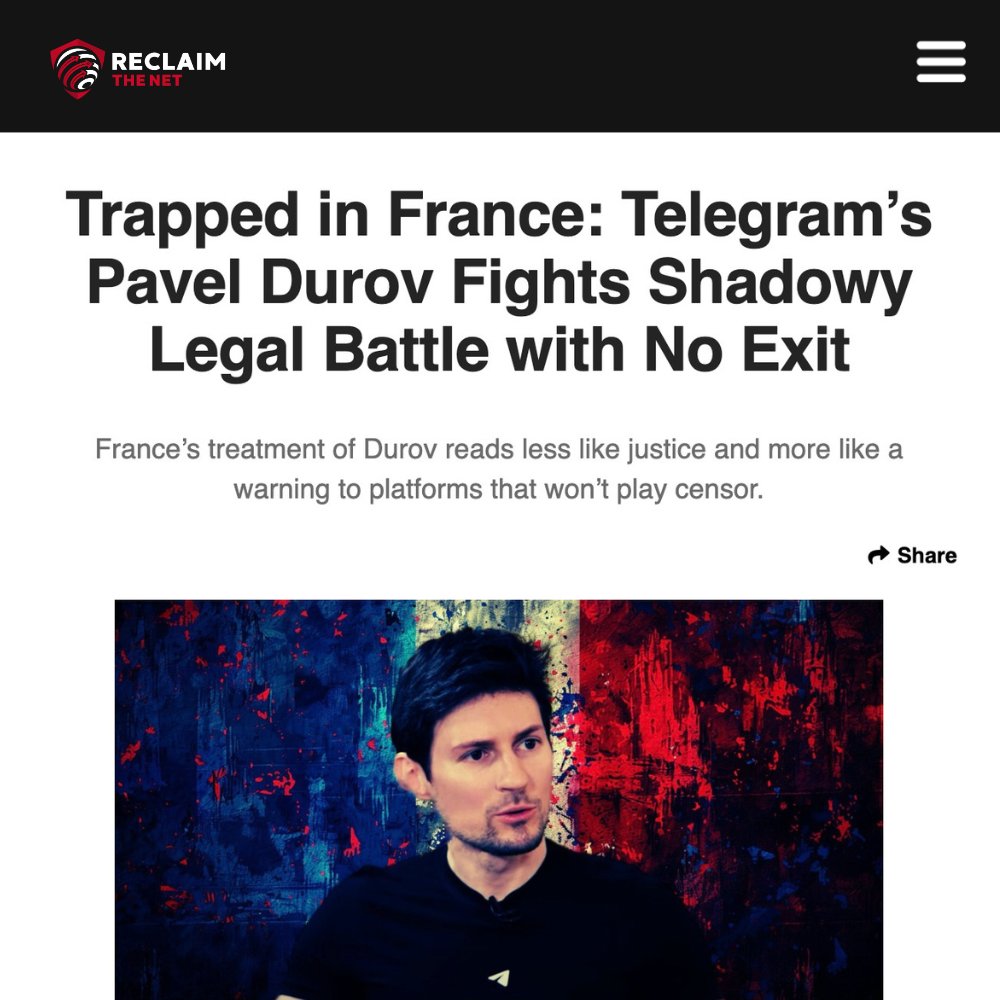 Telegram CEO Pavel Durov Detained in France Without Charges, Stops ...