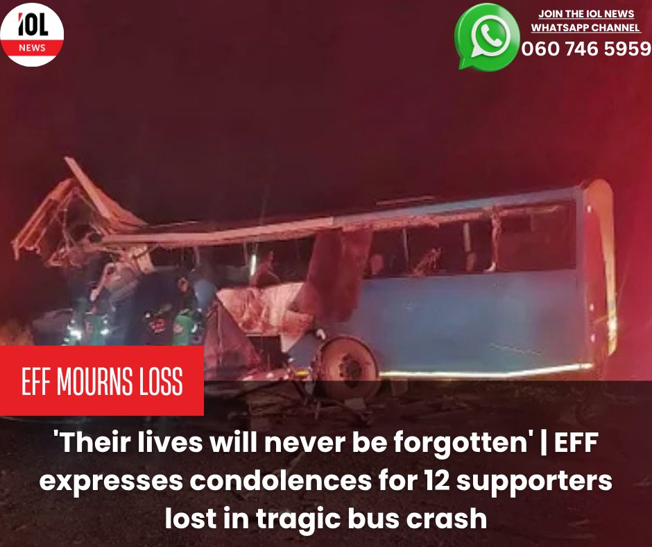 Ten EFF Supporters Killed in Bus-Truck Crash Near Vryheid After Youth ...