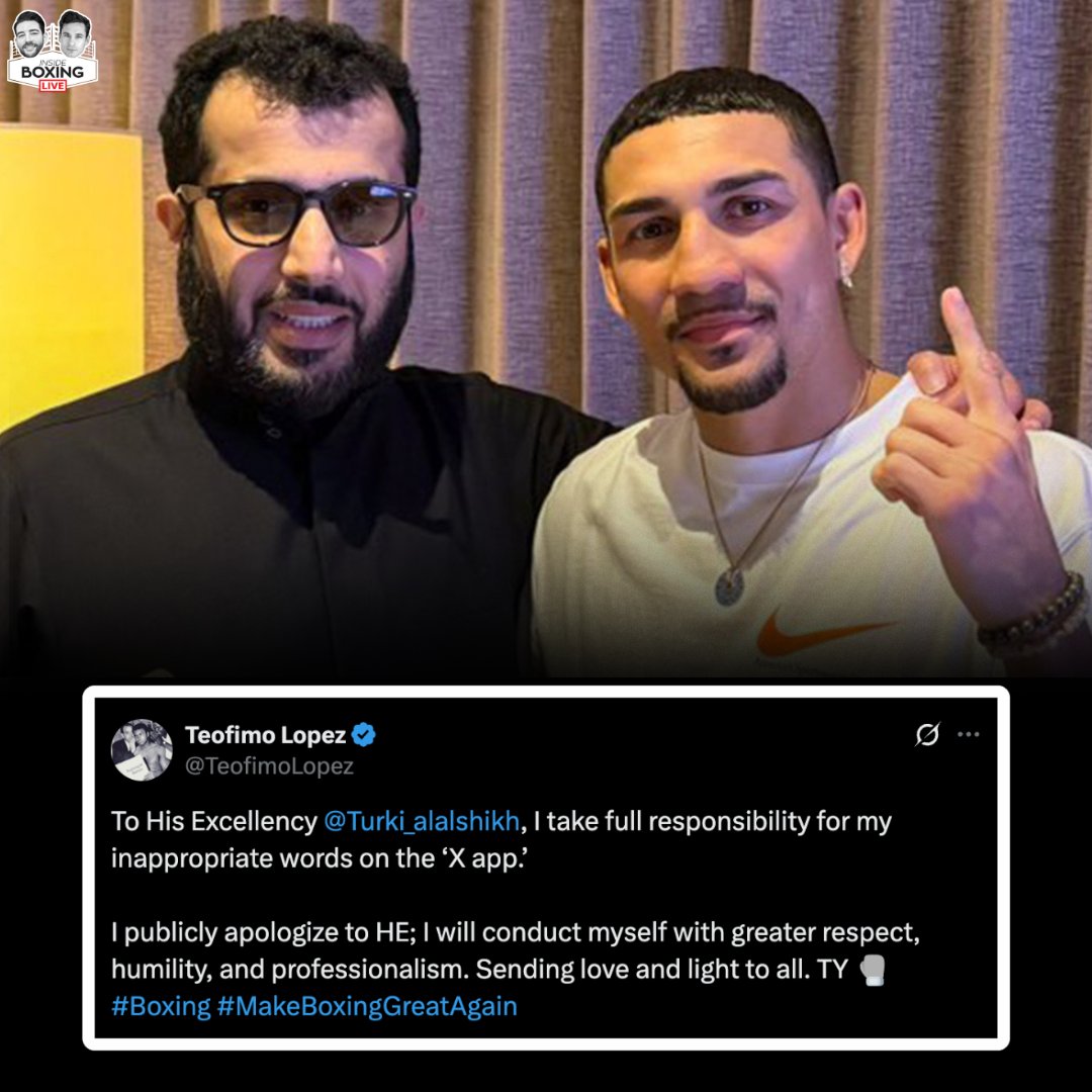 Teofimo Lopez Apologizes to Turki Alalshikh After Controversial ...