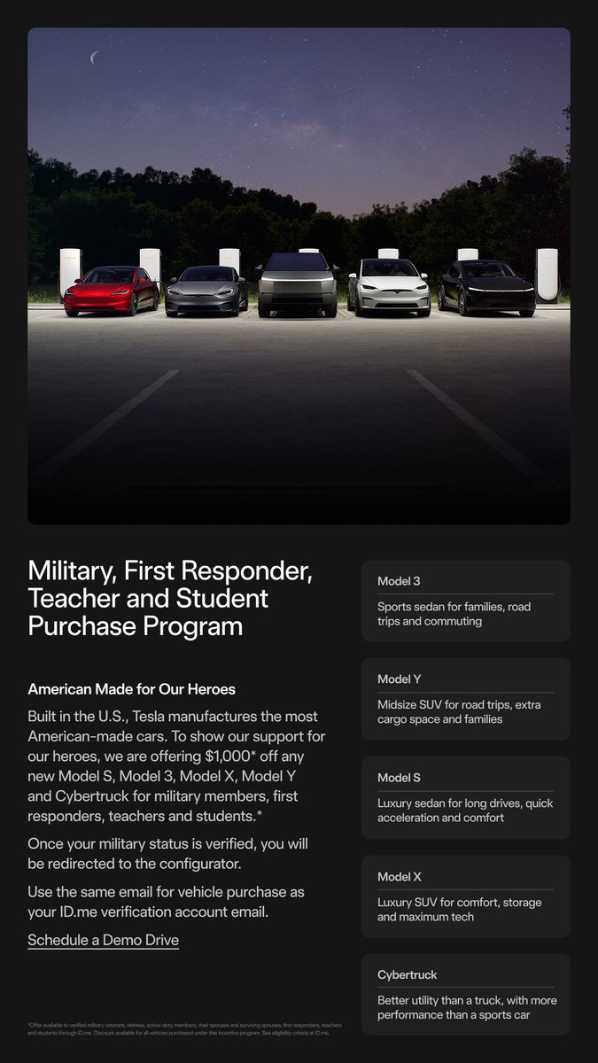 Tesla Introduces $1,000 Discount for Everyday Heroes on All New Models ...
