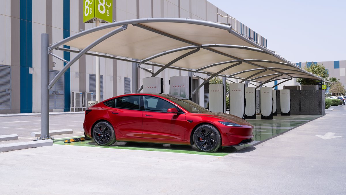 Tesla Opens First Supercharger Stations in Saudi Arabia with 24 Stalls ...