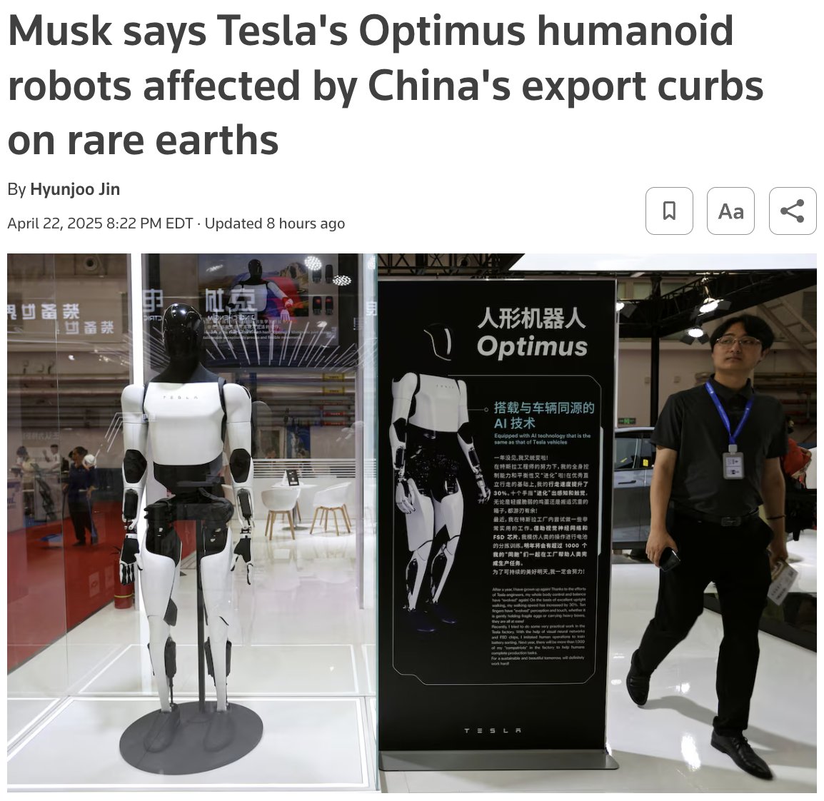 Tesla's Optimus Robot Production Delayed by China's Export License ...