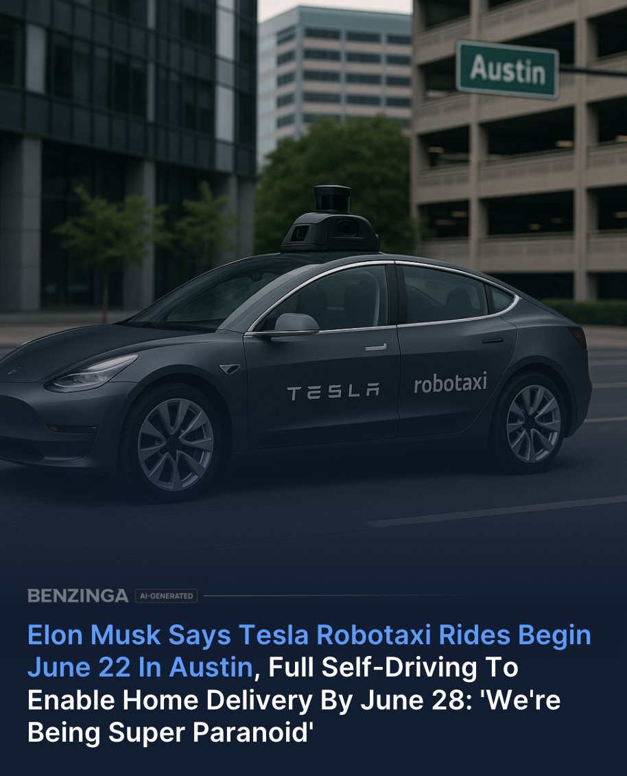 Tesla Targets June 22 Launch for Austin Robotaxi Service After ...