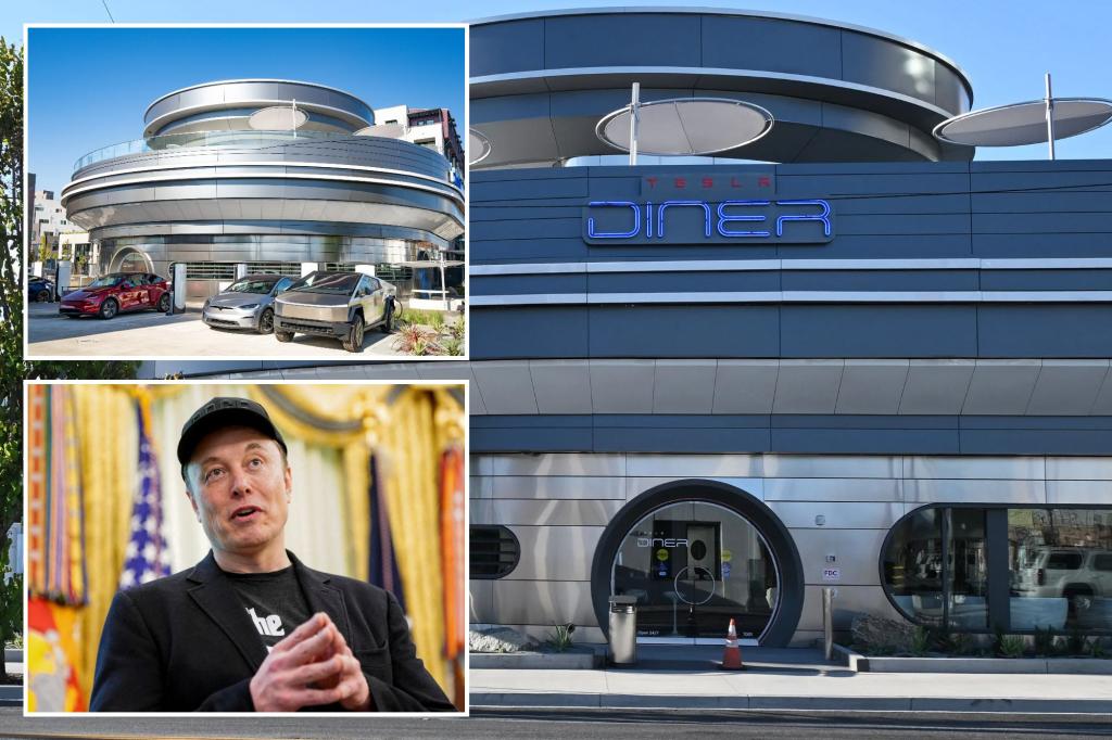 Tesla to Open Retro-Futuristic Diner with 80 Superchargers, 325 kW ...