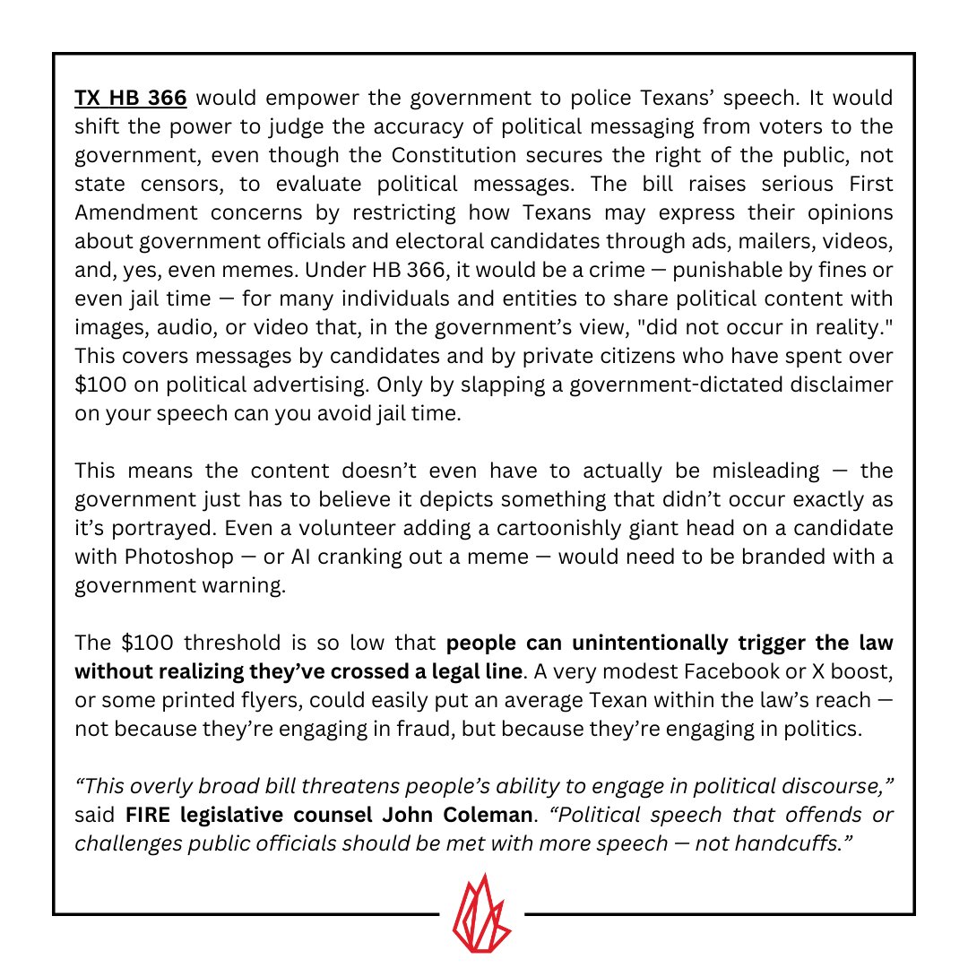 Texas House Passes House Bill 366 Criminalizing Political Memes Without ...