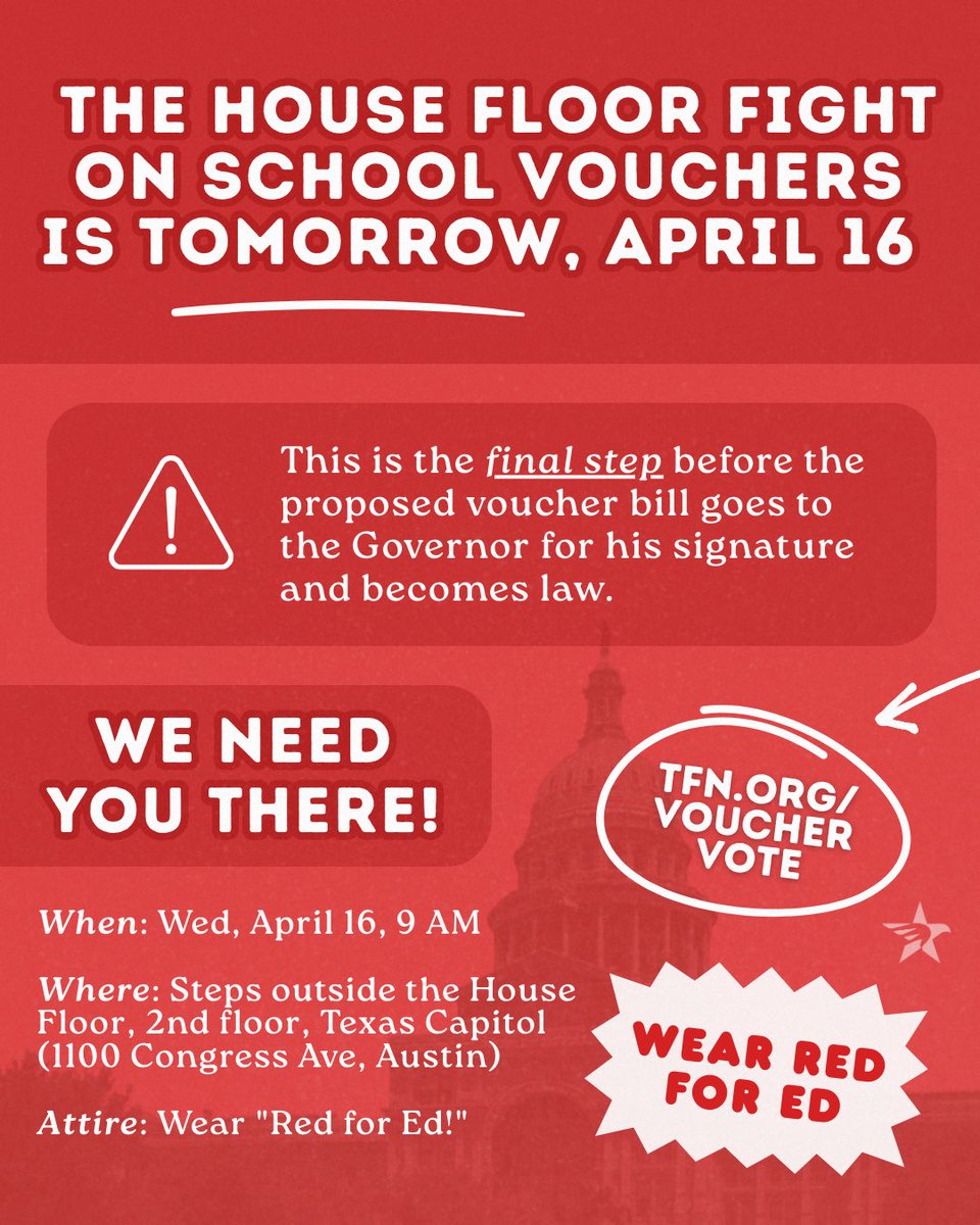 Texas House to Vote on School Choice, ESA, and Teacher Pay Bills April ...