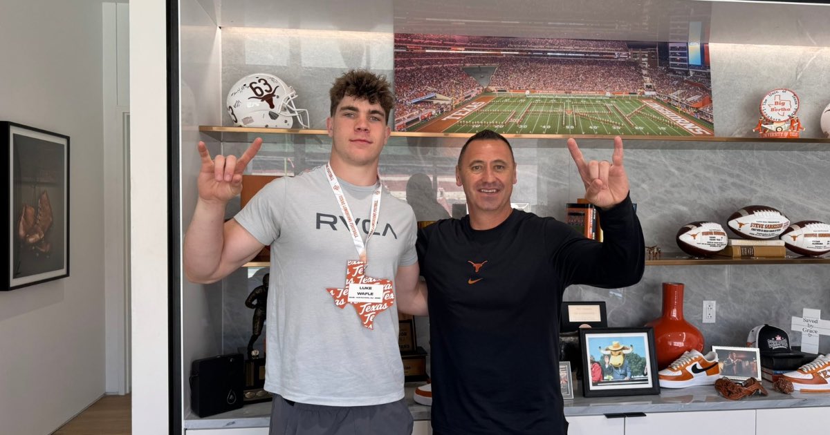 Texas Longhorns Host 2026 Recruits Zaden Krempin, Luke Wafle and ...