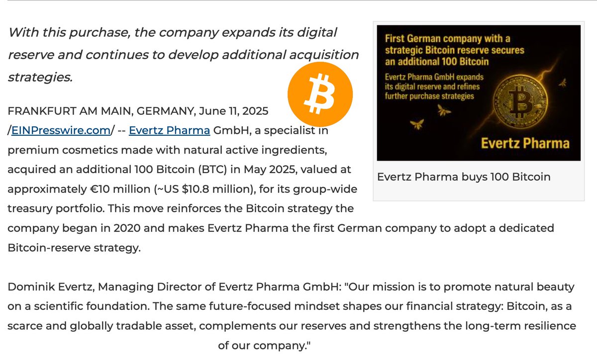 The Blockchain Group Boosts Capital to €10 Billion; Evertz Pharma, H100 ...