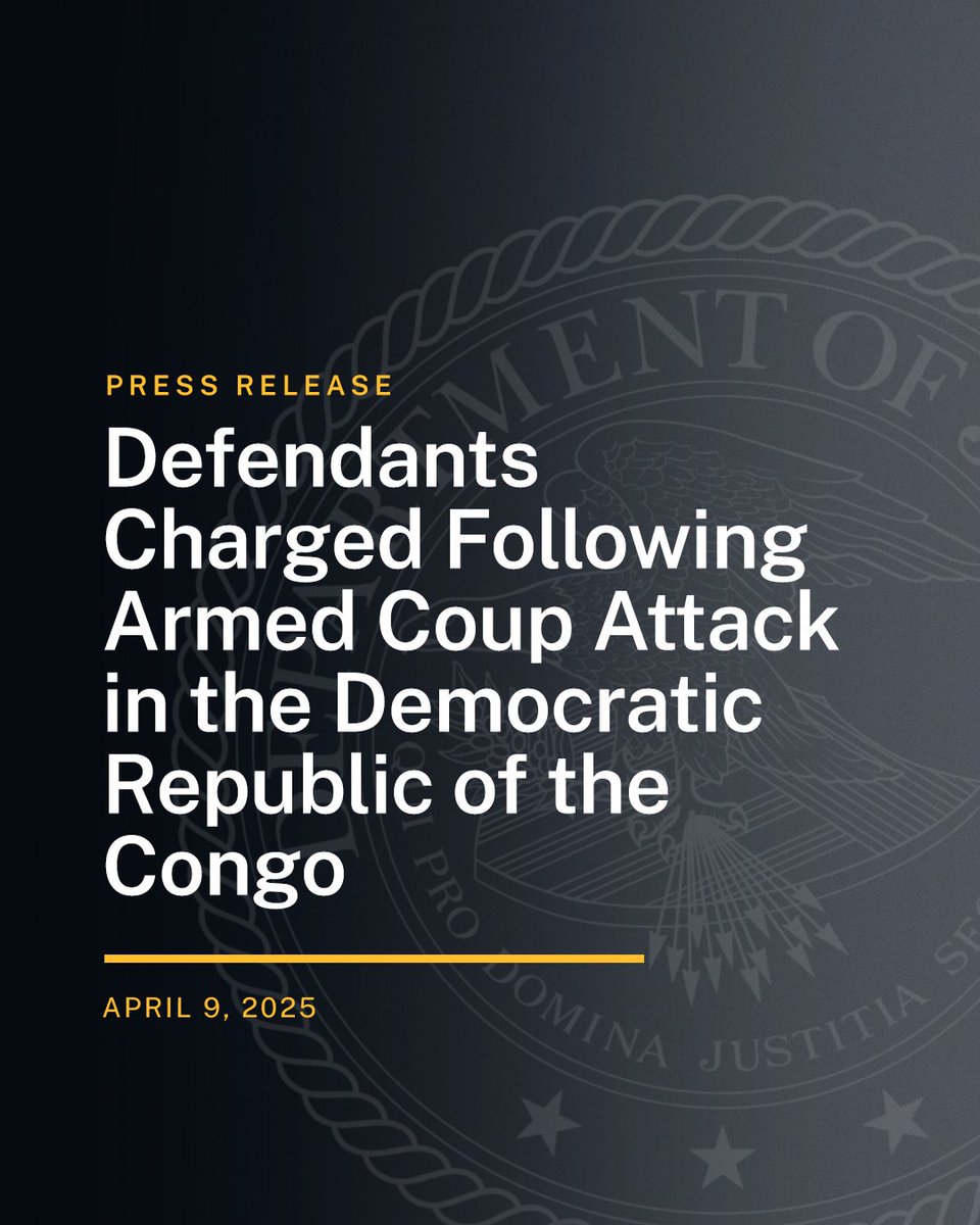 Three Americans Charged by U.S. Justice Department in Failed April 2025 ...