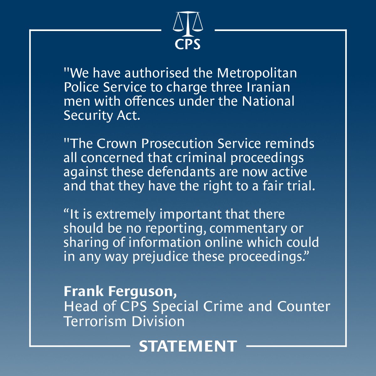 Three Iranian Nationals in London Charged for Assisting Iran's ...