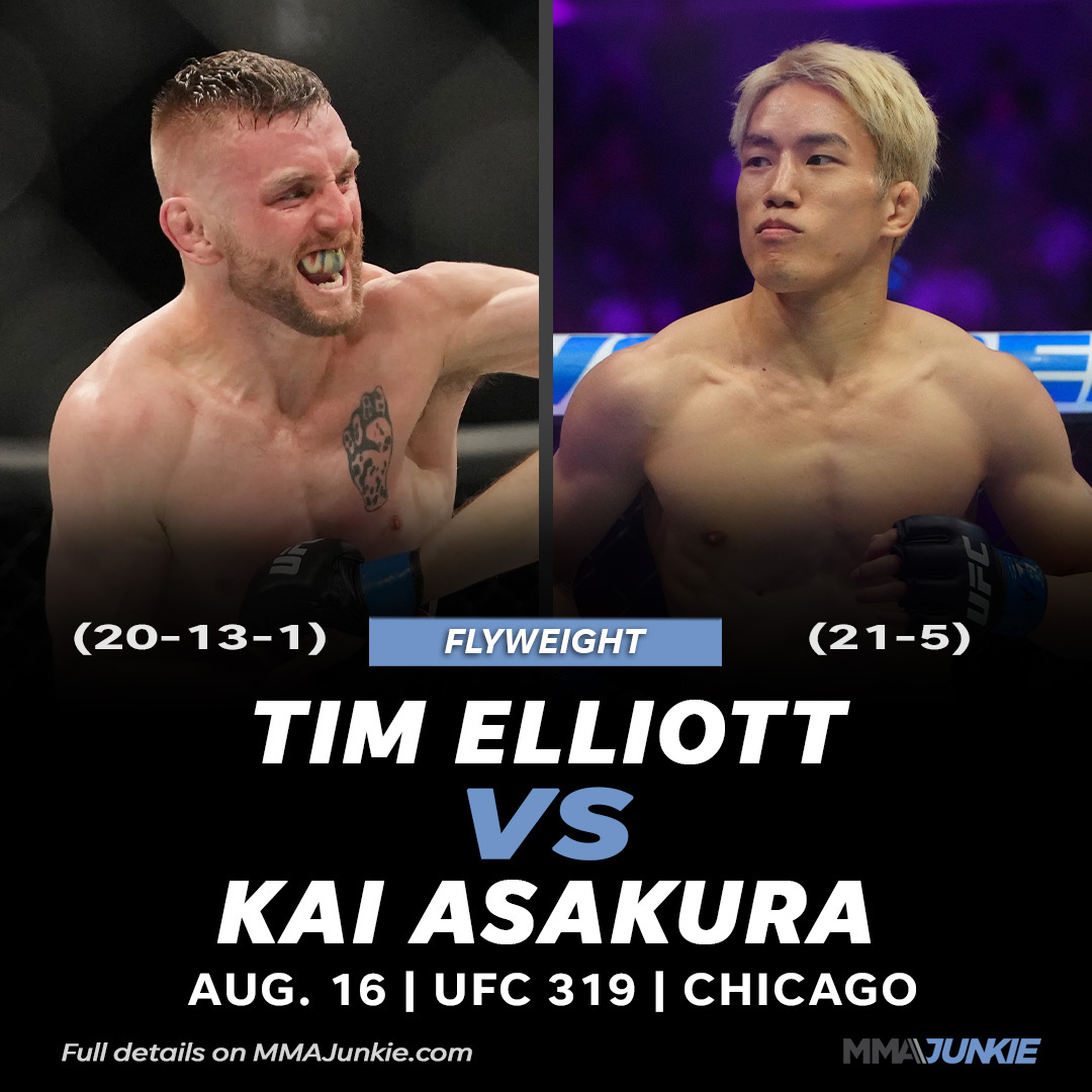 Tim Elliott to Fight Former RIZIN Champion Kai Asakura in Flyweight ...