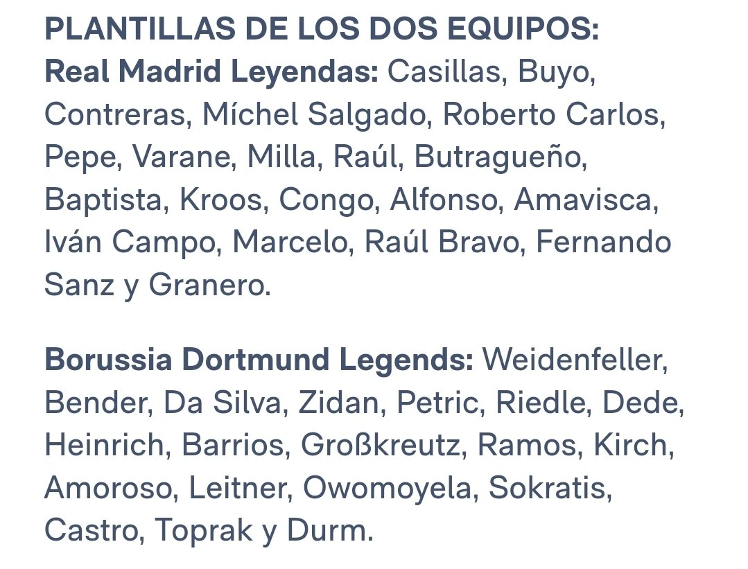 Toni Kroos Returns as Real Madrid Legends Play Borussia Dortmund in ...