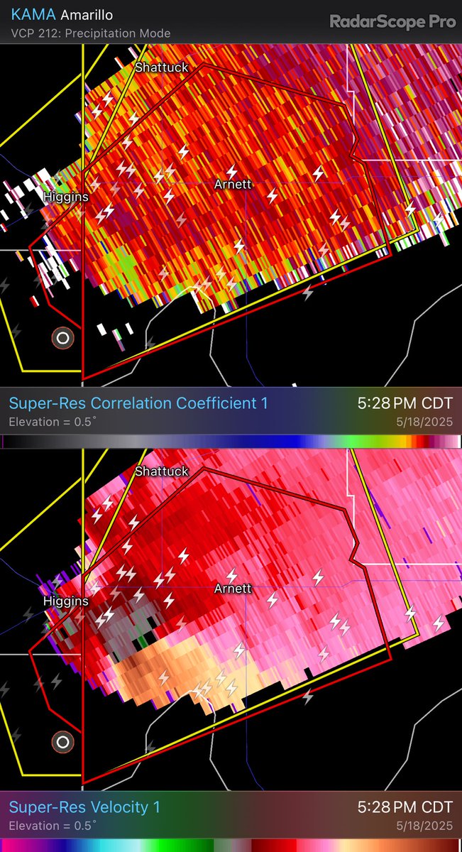 Tornado Confirmed Southwest of Arnett, Oklahoma on May 18, 2025 at 5:54 ...