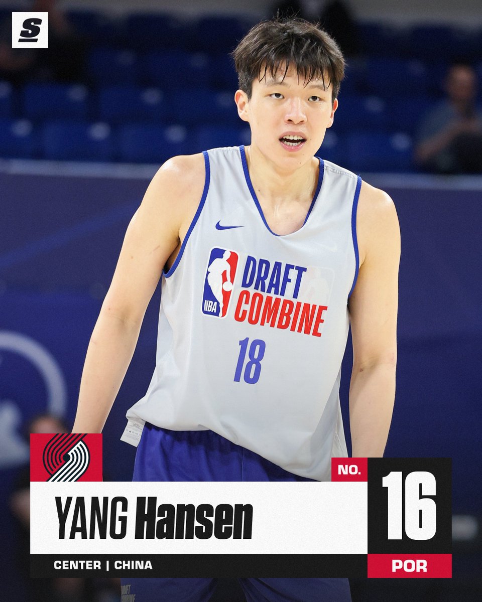 Trail Blazers Acquire No. 16 Pick, Select Chinese Center Hansen Yang ...