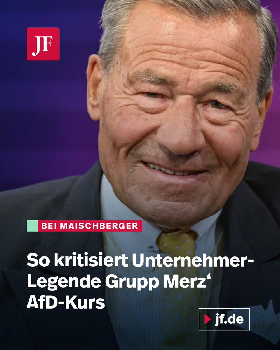 Trigema Owner Wolfgang Grupp Criticizes Friedrich Merz, CDU's AfD ...