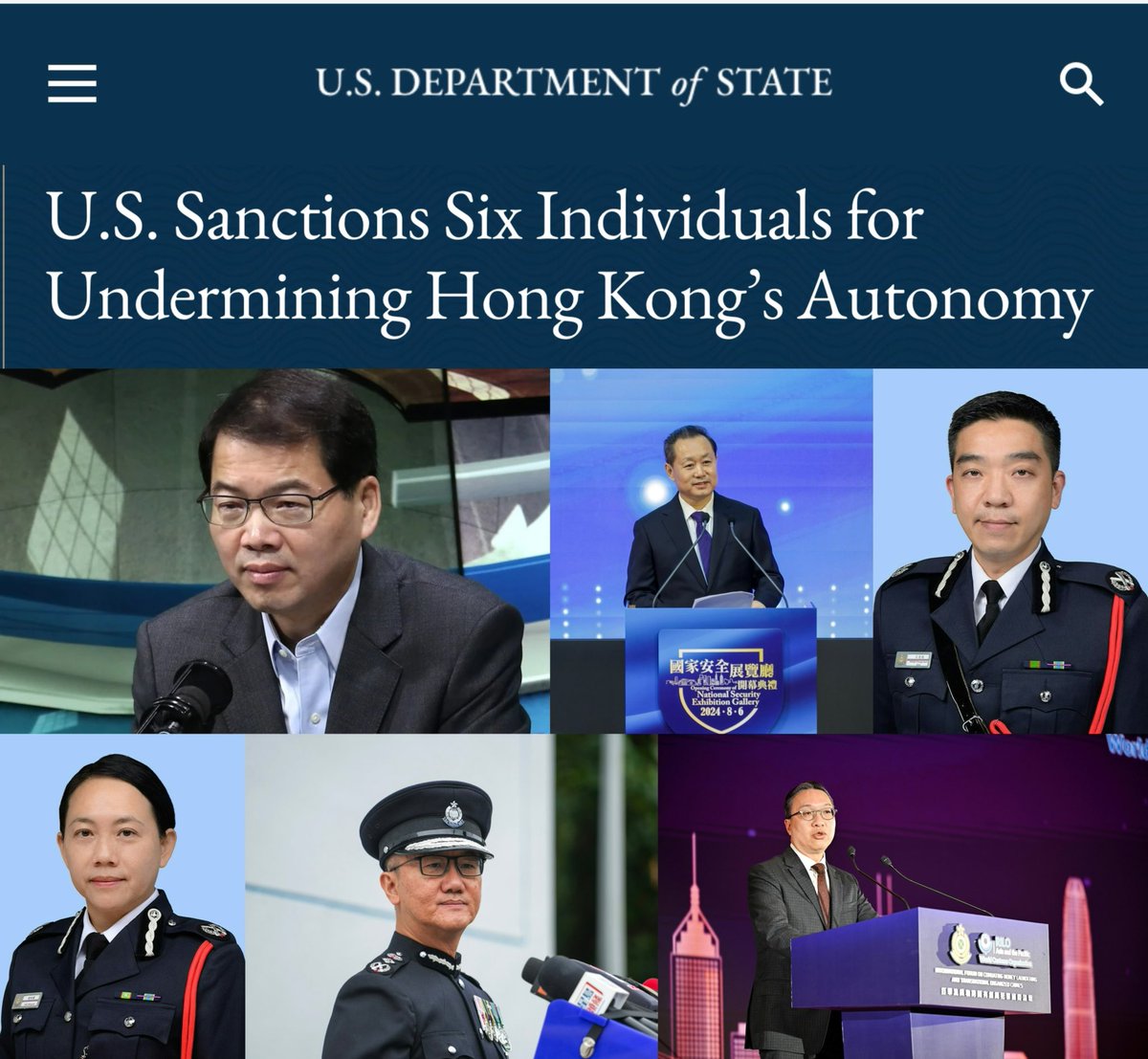 Trump Administration Sanctions Six Chinese and Hong Kong Officials, Including Paul Lam and ...