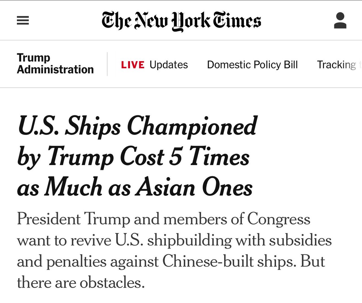 Trump Administration Seeks to Revive U.S. Shipbuilding With Costs Five ...