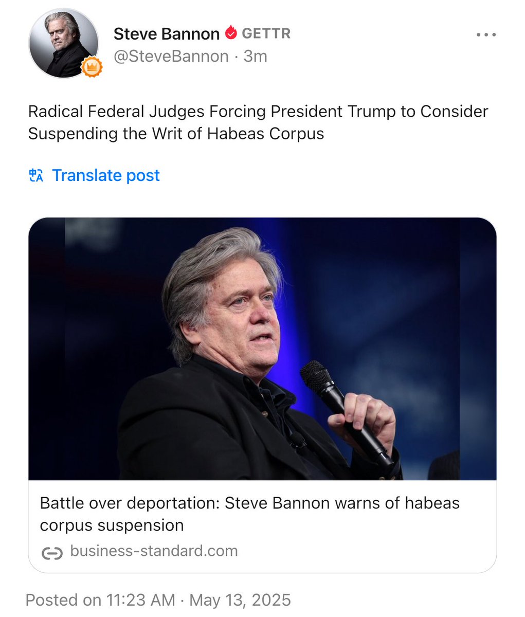 Trump Administration, Stephen Miller Consider Suspending Habeas Corpus ...