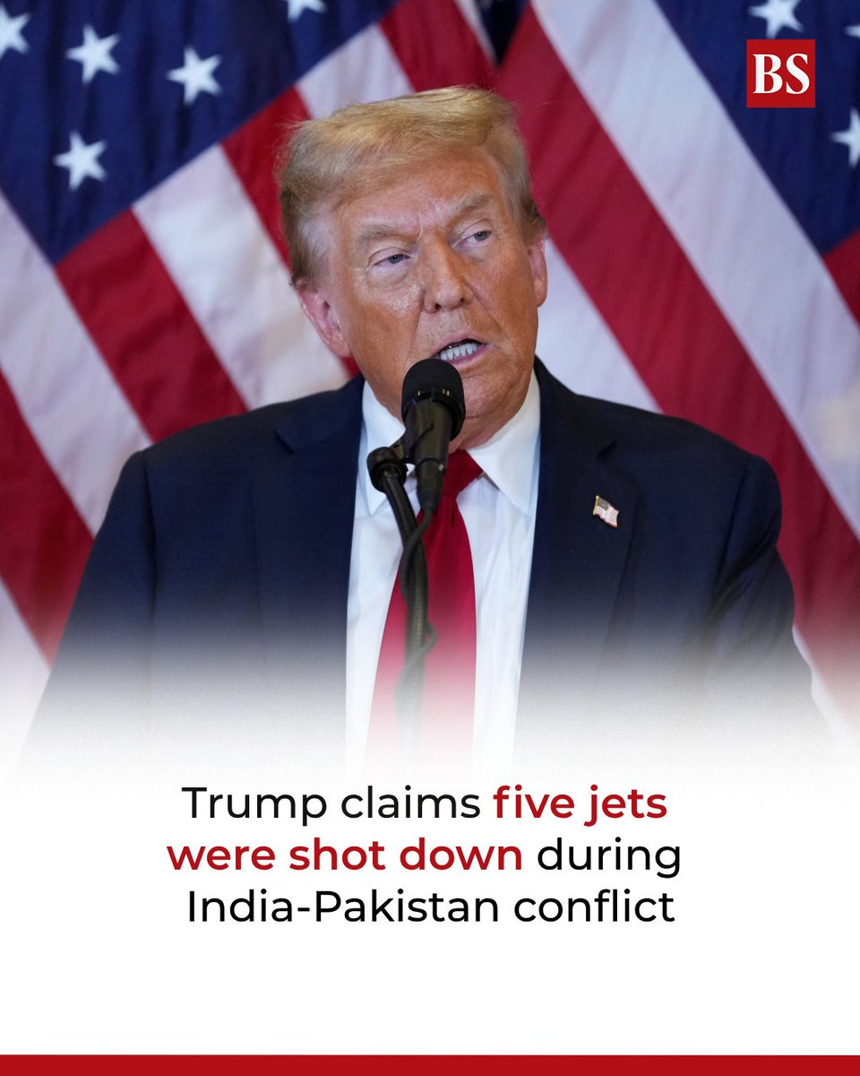 Trump Confirms Five Jets Shot Down During April-May India-Pakistan ...