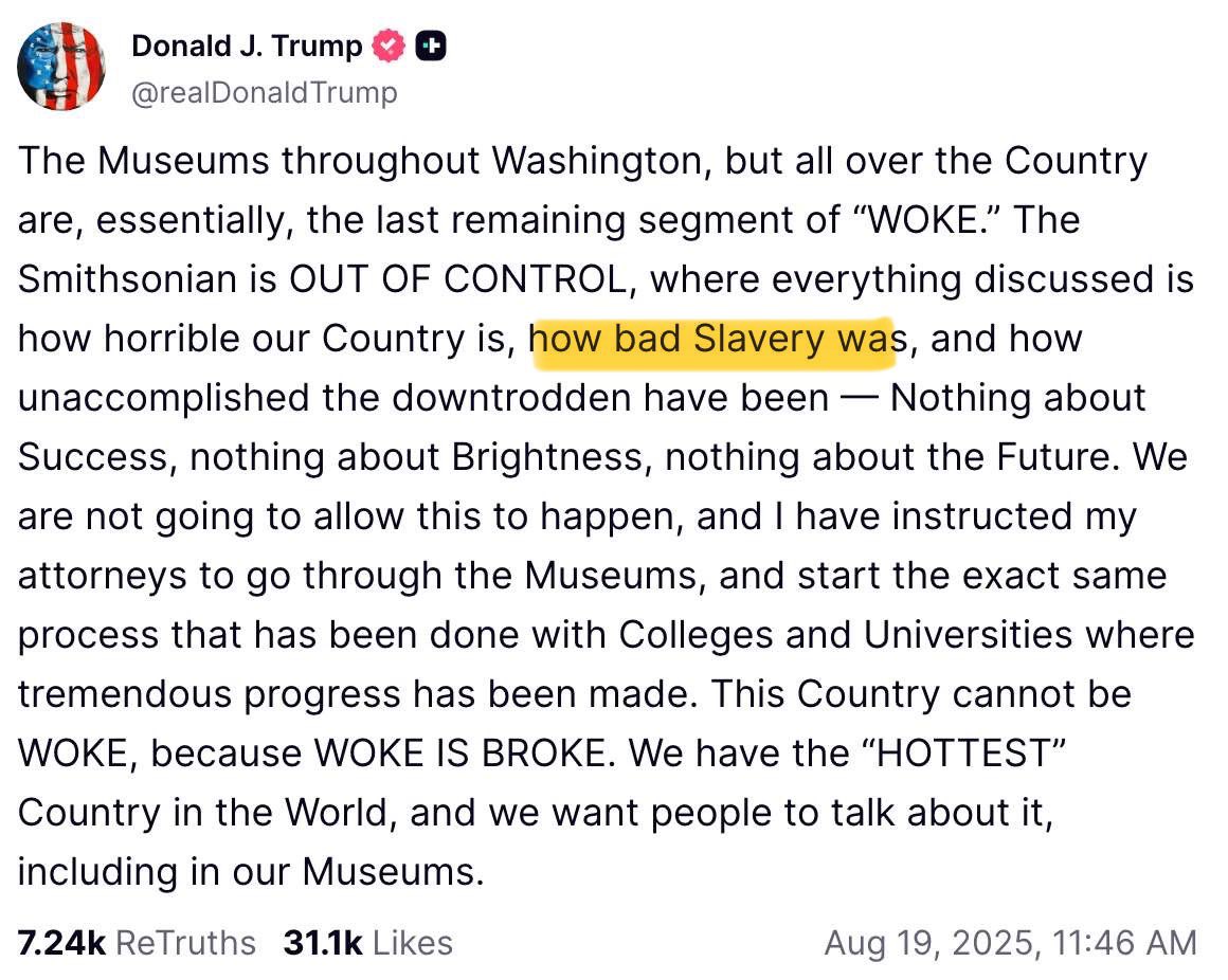 Trump Orders Probe of 20 Smithsonian Exhibits He Labels ‘Woke ...