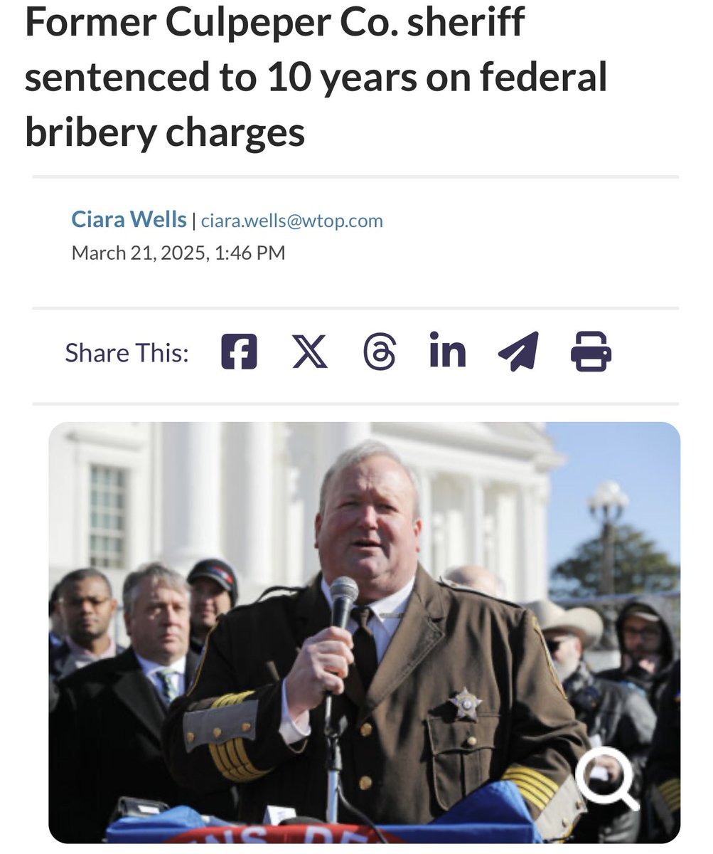 Trump Pardons Culpeper County Sheriff Scott Jenkins, Convicted of ...