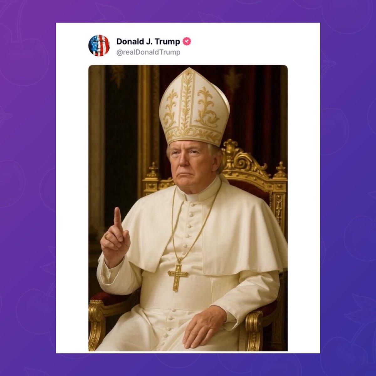 Trump Posts AI Pope Portrait on Truth Social Ahead of Conclave ...