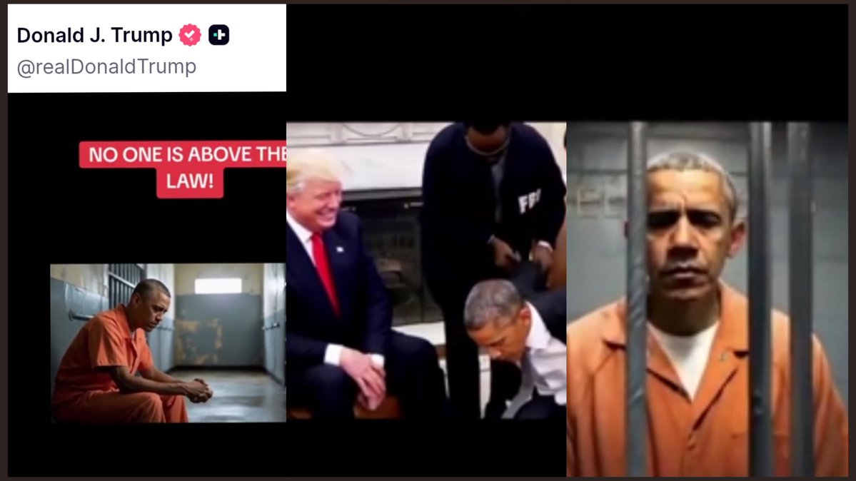 Trump Posts AI Video Showing Obama Arrest, Intensifies Coup Accusations ...