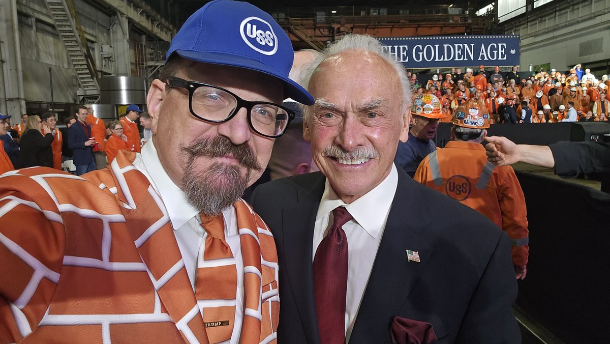 Trump Receives Honorary #47 Steelers Jersey From Rocky Bleier, Mason Rudolph, and Miles ...