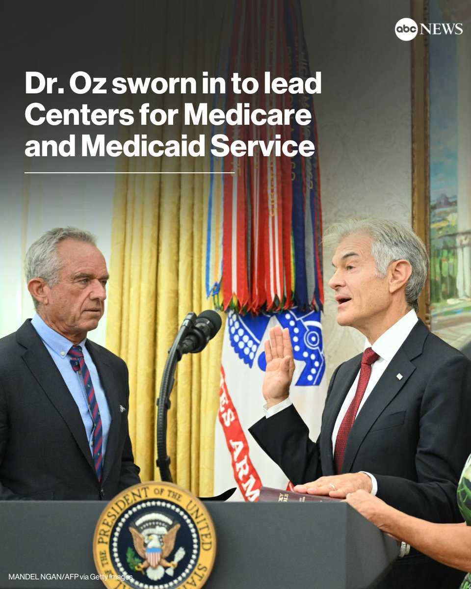 Trump and RFK Jr. Swear In Dr. Mehmet Oz as CMS Administrator, Promising No Cuts to Medicare and ...