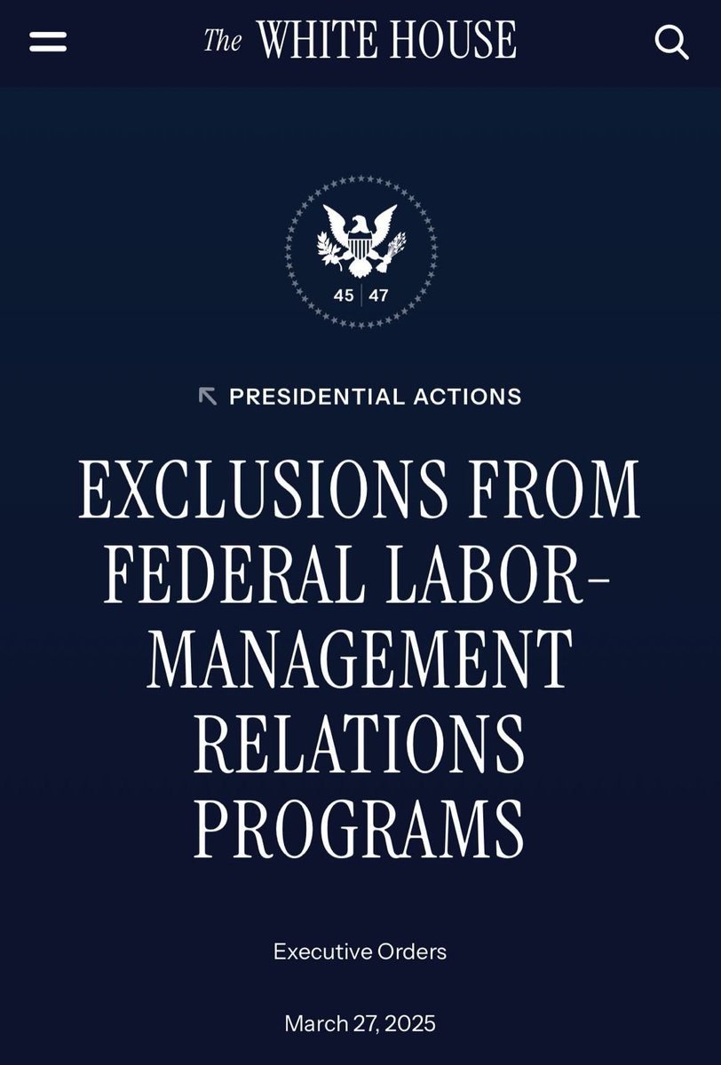 Trump's Executive Order Strips Collective Bargaining Rights from Over 1 ...