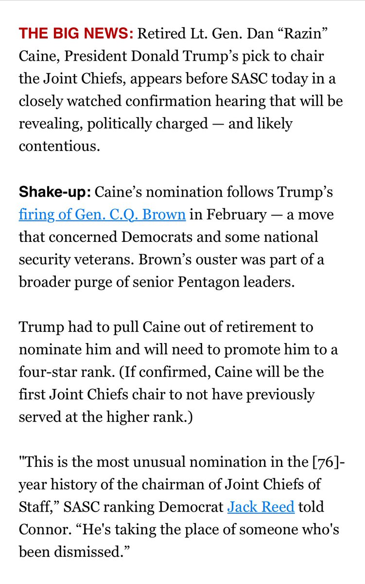 Trump's Unconventional Nominee Lt. Gen. Dan 'Razin' Caine Faces Senate ...