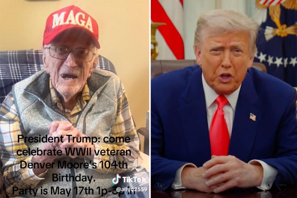 Trump Sends Oval Office Birthday Message to 104-Year-Old MAGA WWII ...