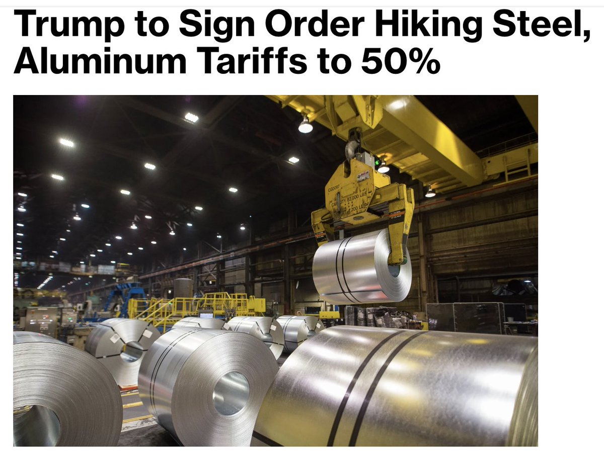Trump Signs Order Doubling U.S. Steel and Aluminum Tariffs to 50% ...