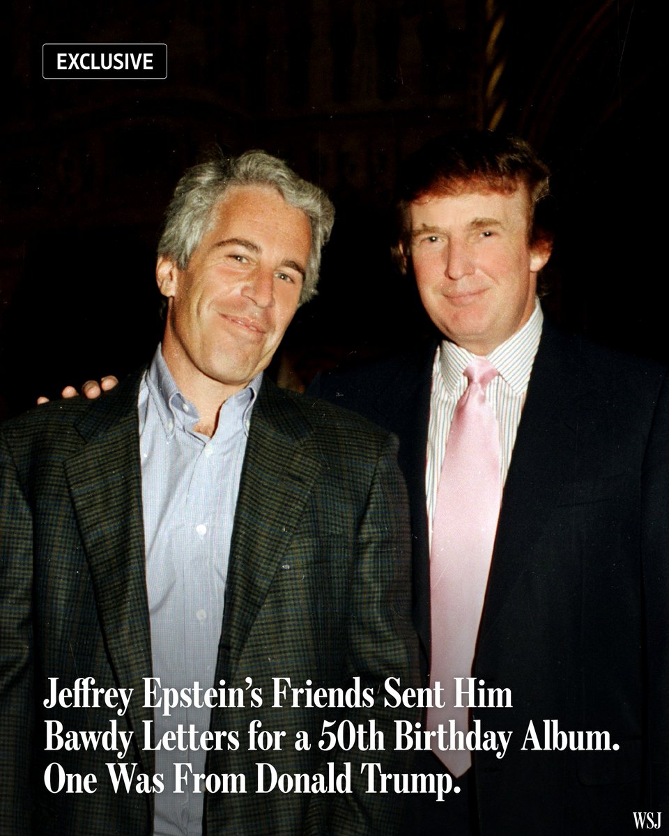Trump Threatens WSJ With Lawsuit After Report on Risqué Epstein Letter ...