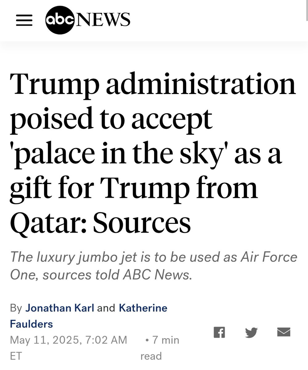Trump to Receive $400 Million Qatar Boeing 747-8 as Air Force One, Jet ...