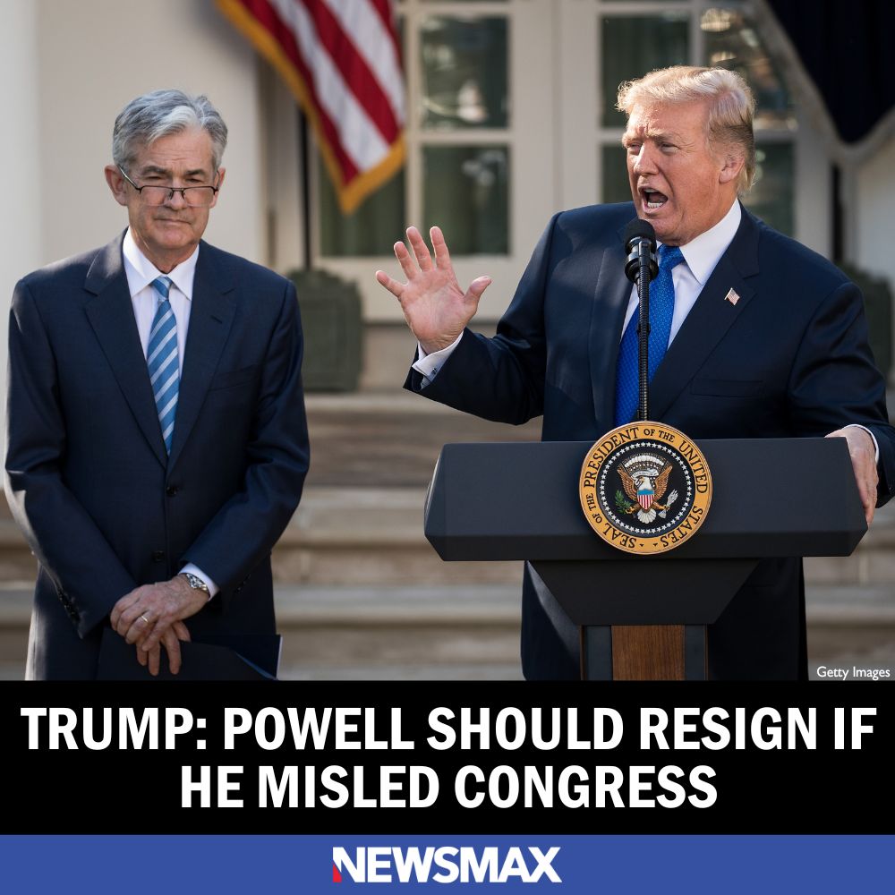 Trump Urges Powell to Resign if Fed HQ Testimony Misled Congress ...