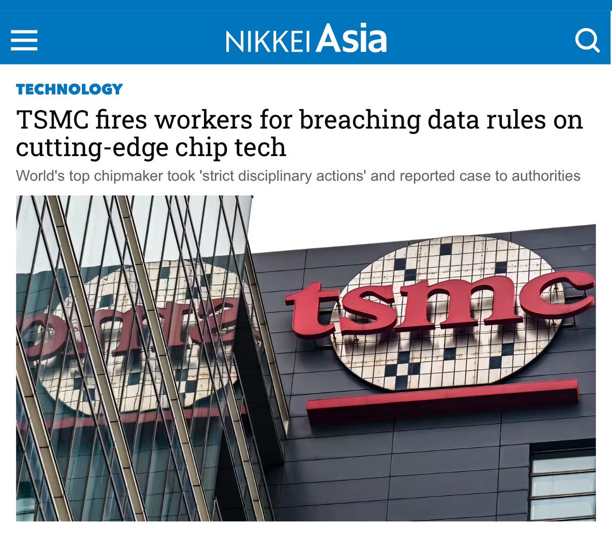 TSMC Fires Staff Over 2nm Tech Leak; Taiwan Says Firm Escapes US Tariff | DeepNewz Tariffs