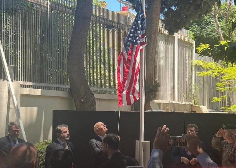 U.S. Raises Flag at Damascus Residence, First Official Visit Since 2012 ...